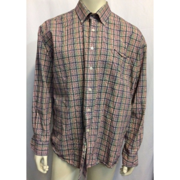 Alan Flusser | Shirts | Alan Flusser Plaid Dress Shirt Long Sleeve | Poshmark